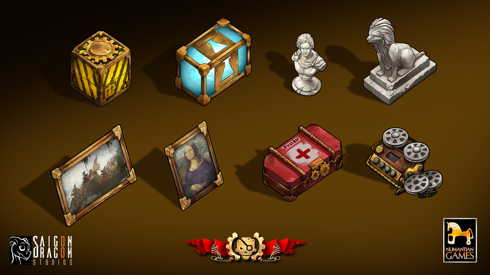 ArtStation - 2D isometric props