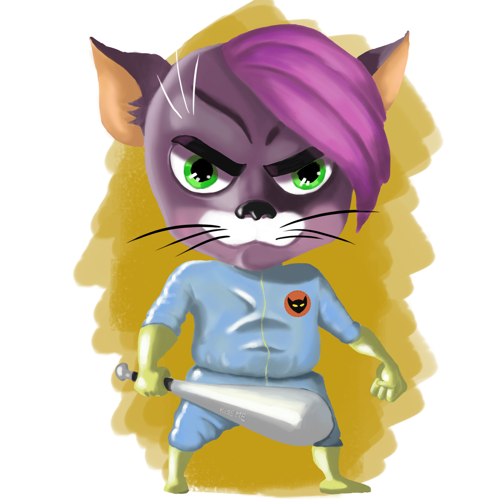 ArtStation - Serious cat