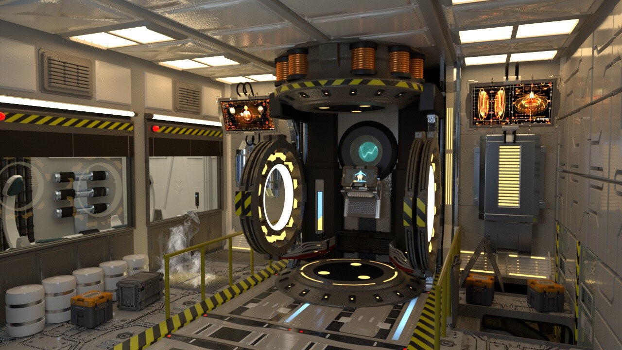 Sylvio Rieger - SciFi Labor, Technical and Transport Room / Station