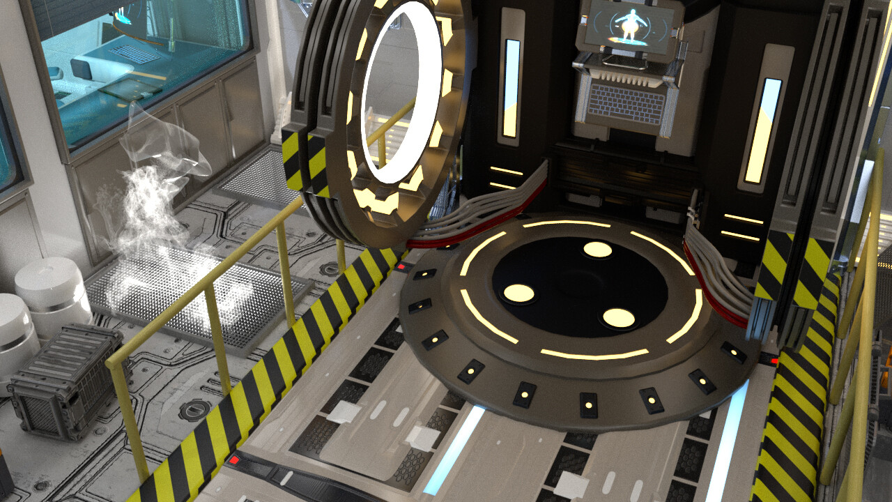 Sylvio Rieger - SciFi Labor, Technical and Transport Room / Station