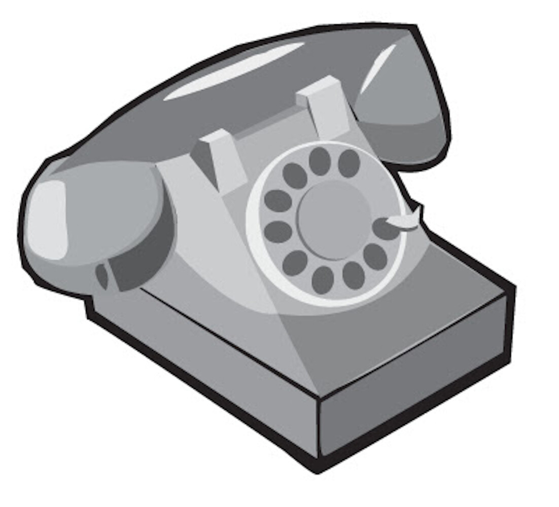 ArtStation - Vector design of old-school telephone.
