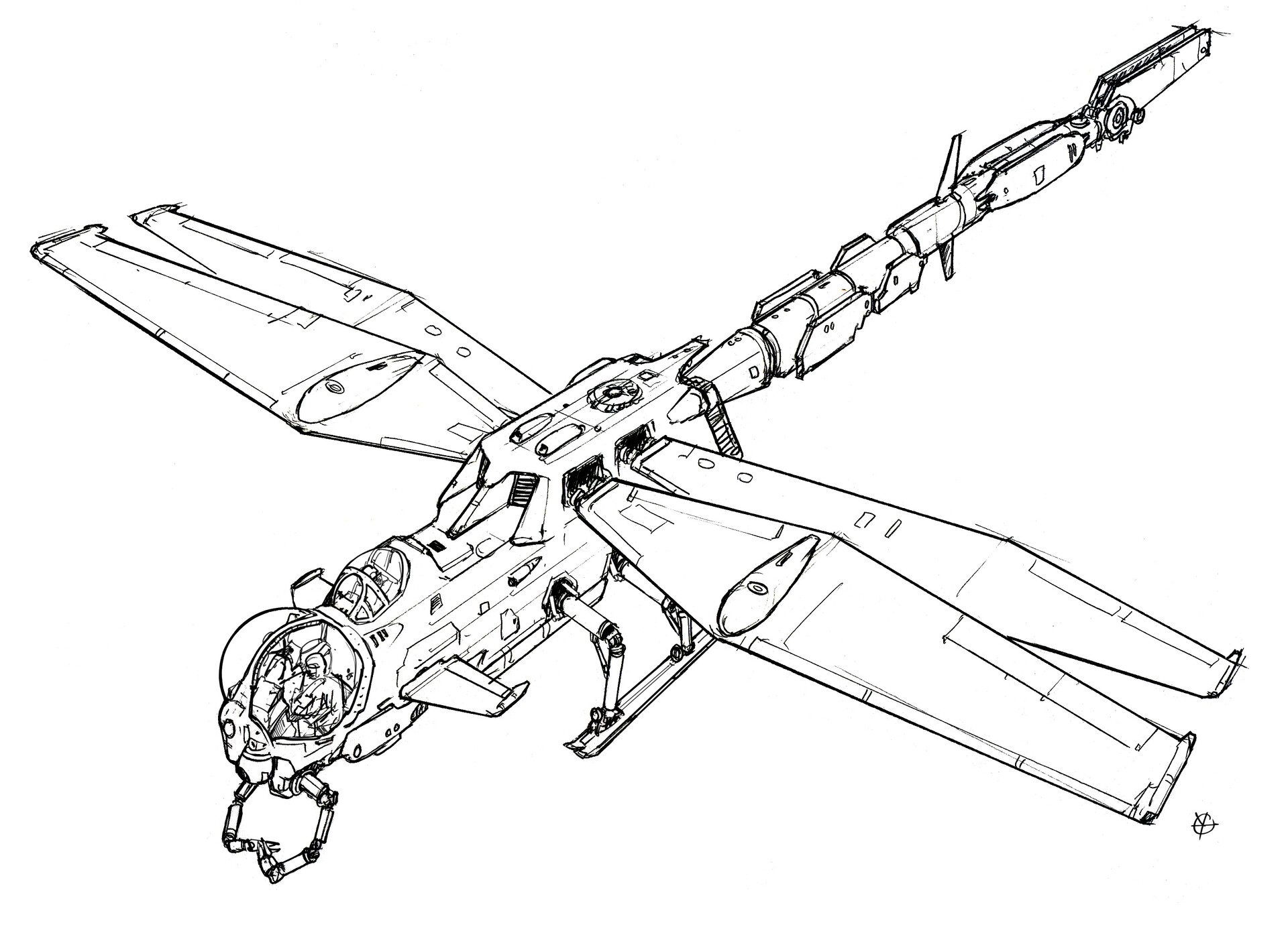 ArtStation - Dragonfly aircraft