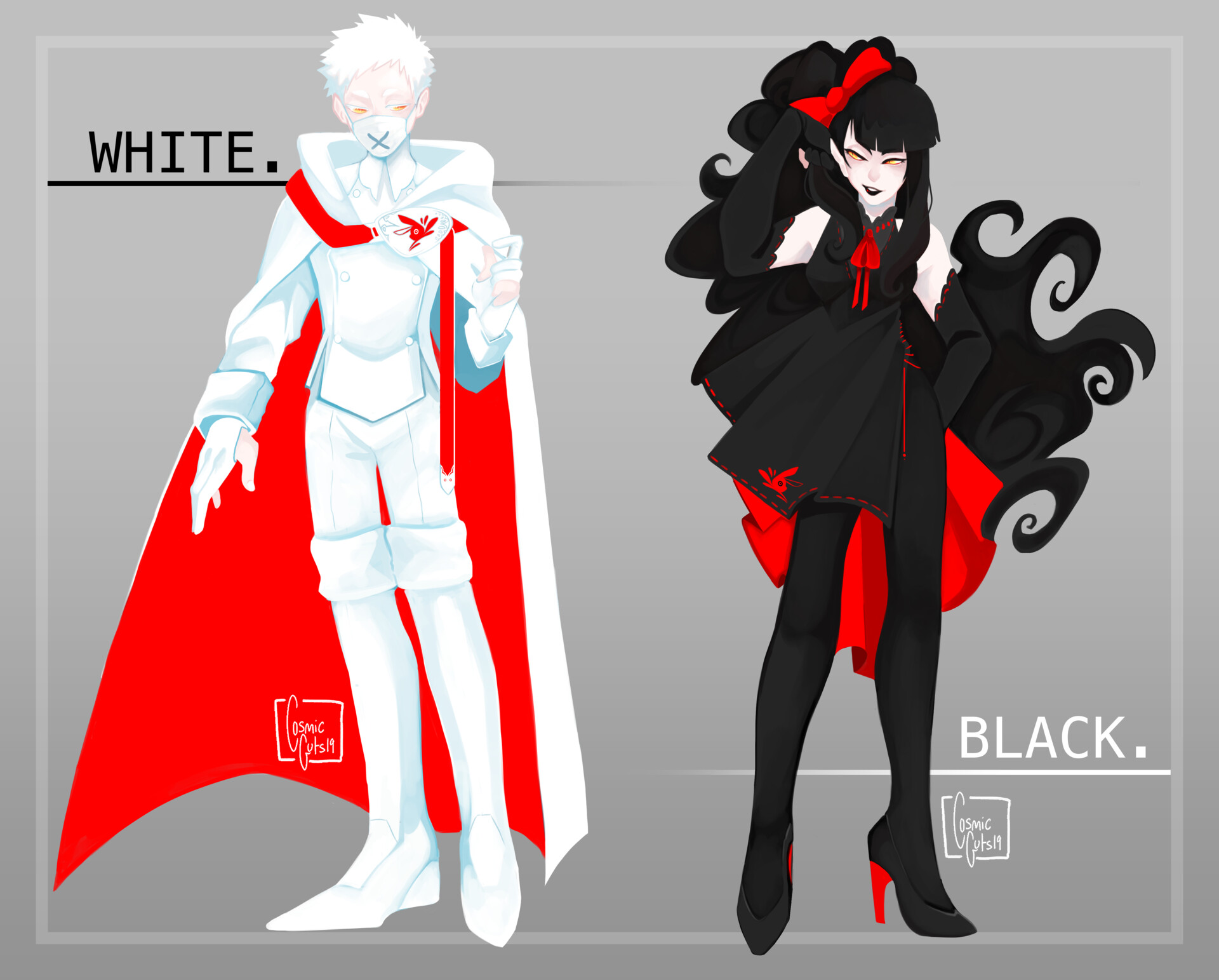 ArtStation - White and Black Character references.