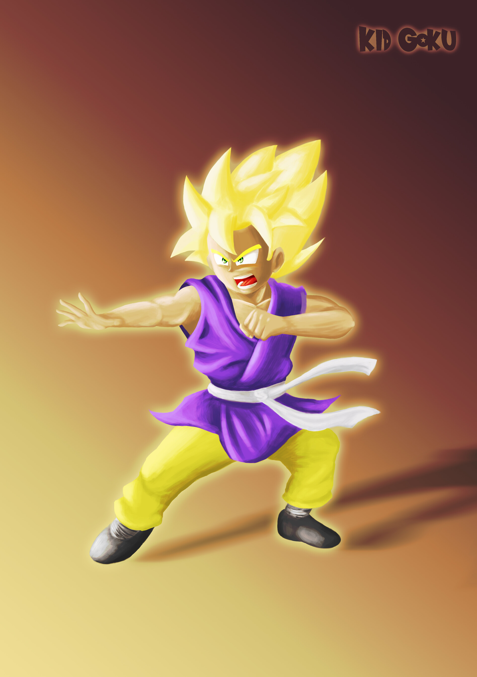 ArtStation - Kid Goku - Digital Painting