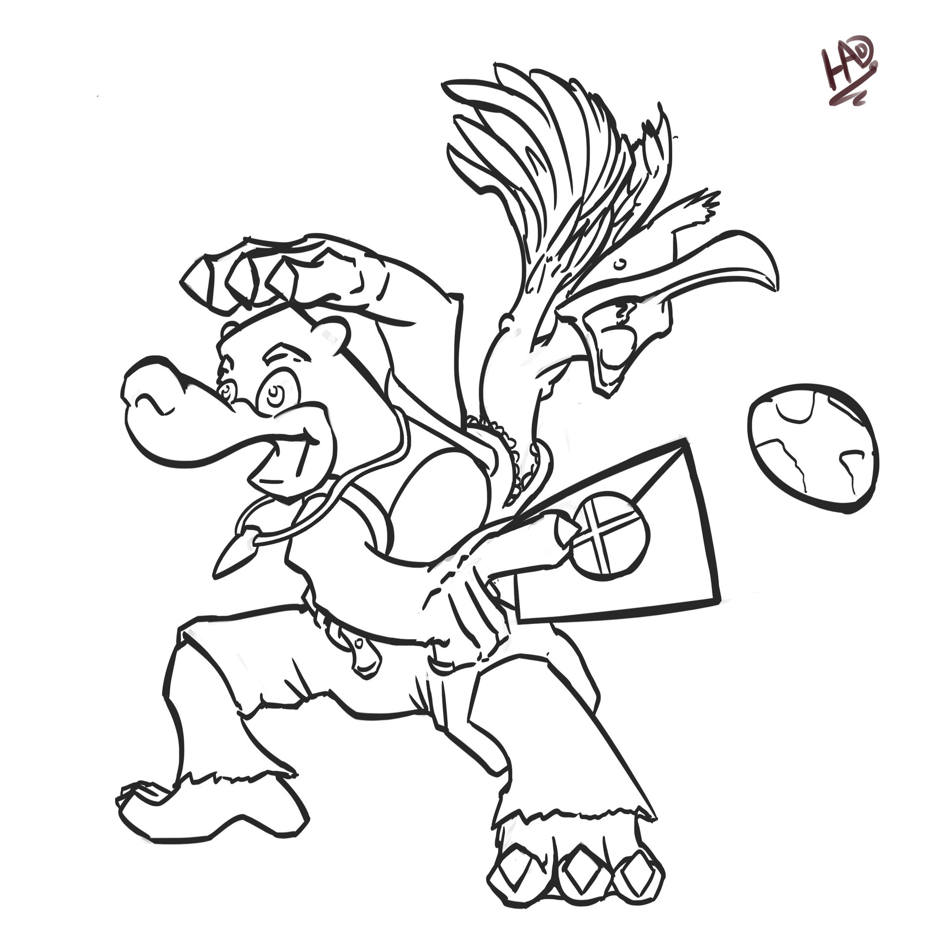 banjo kazooie coloring book