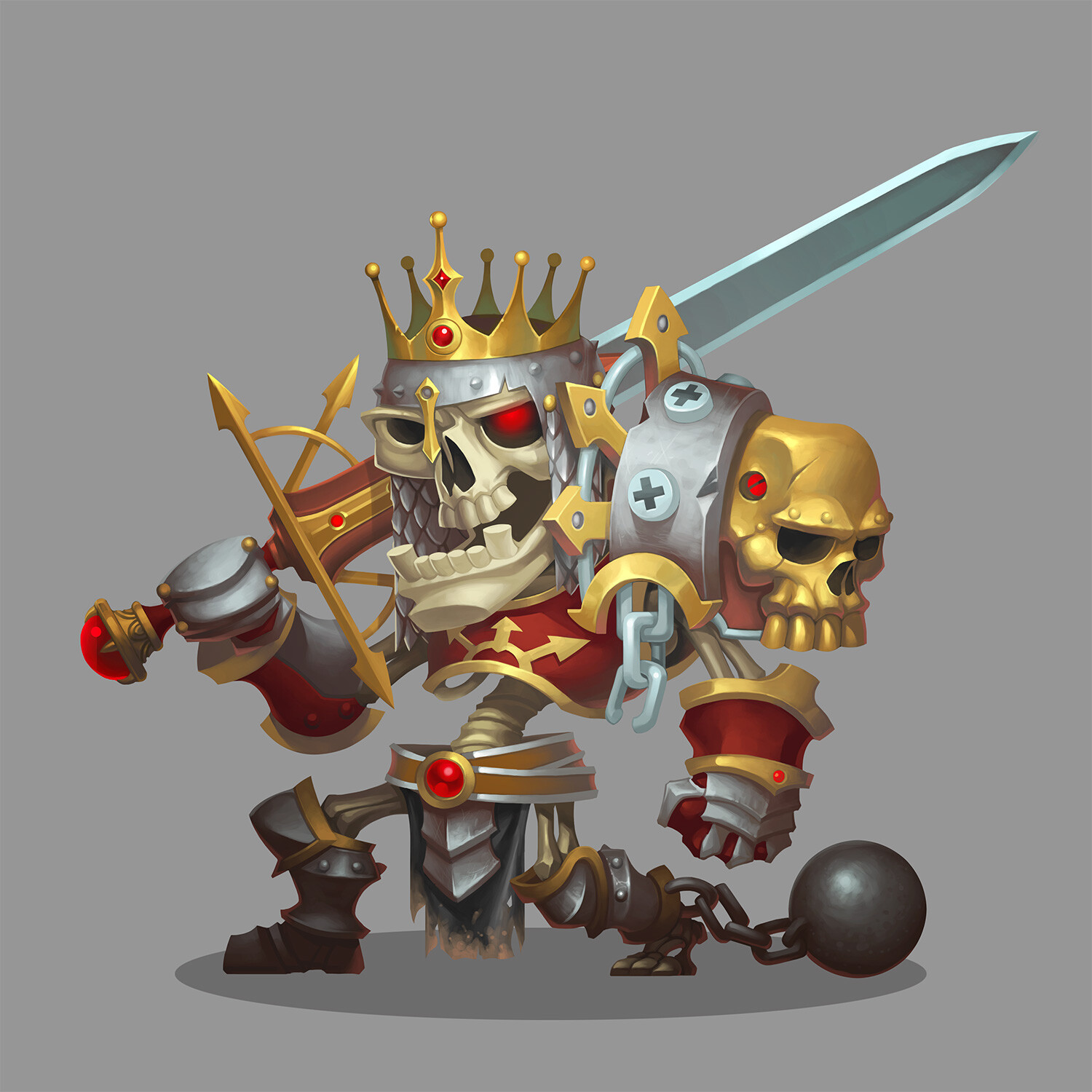 ArtStation - be cursed skeleton king01