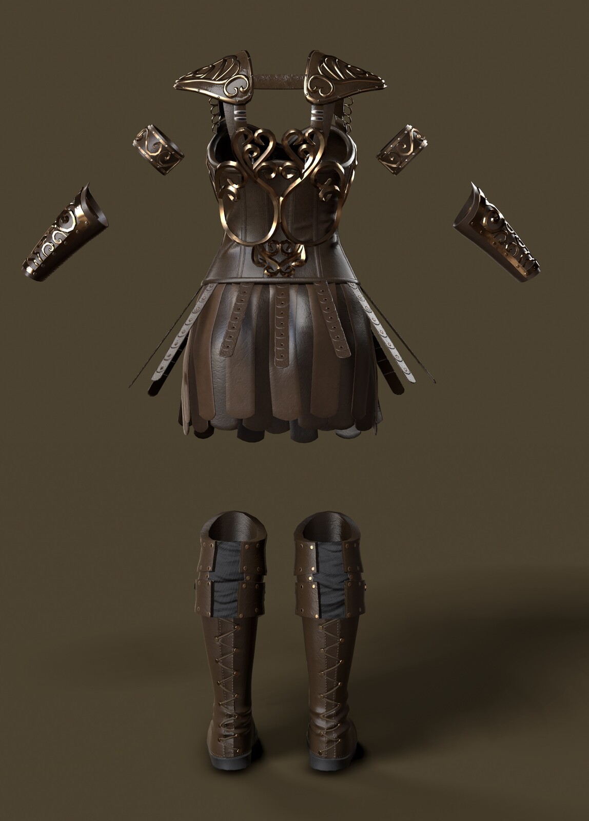 WaffleButterSoft - Xena Warrior Princess Armor Mod For Conan Exiles