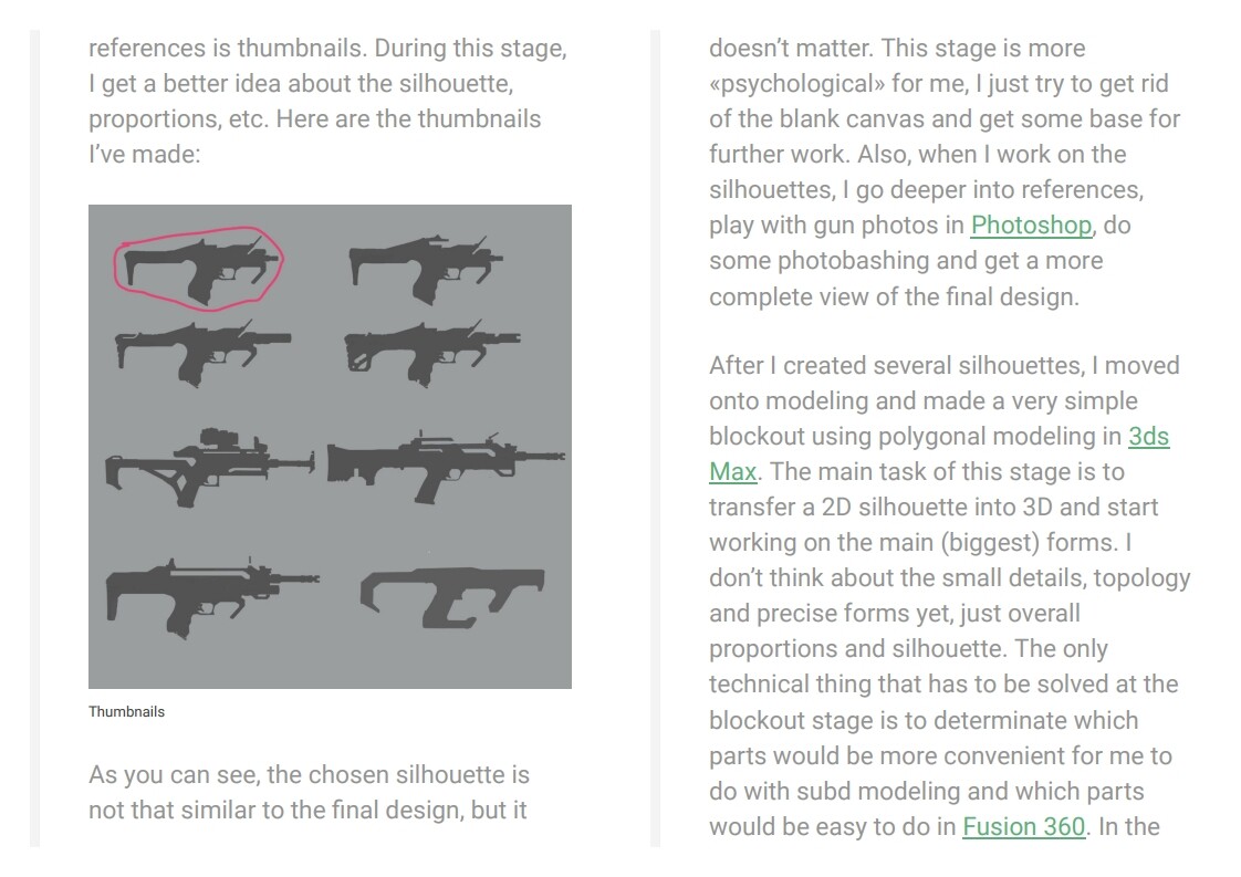 Vitaliy Ishkov - Working on Visual Weapon Design