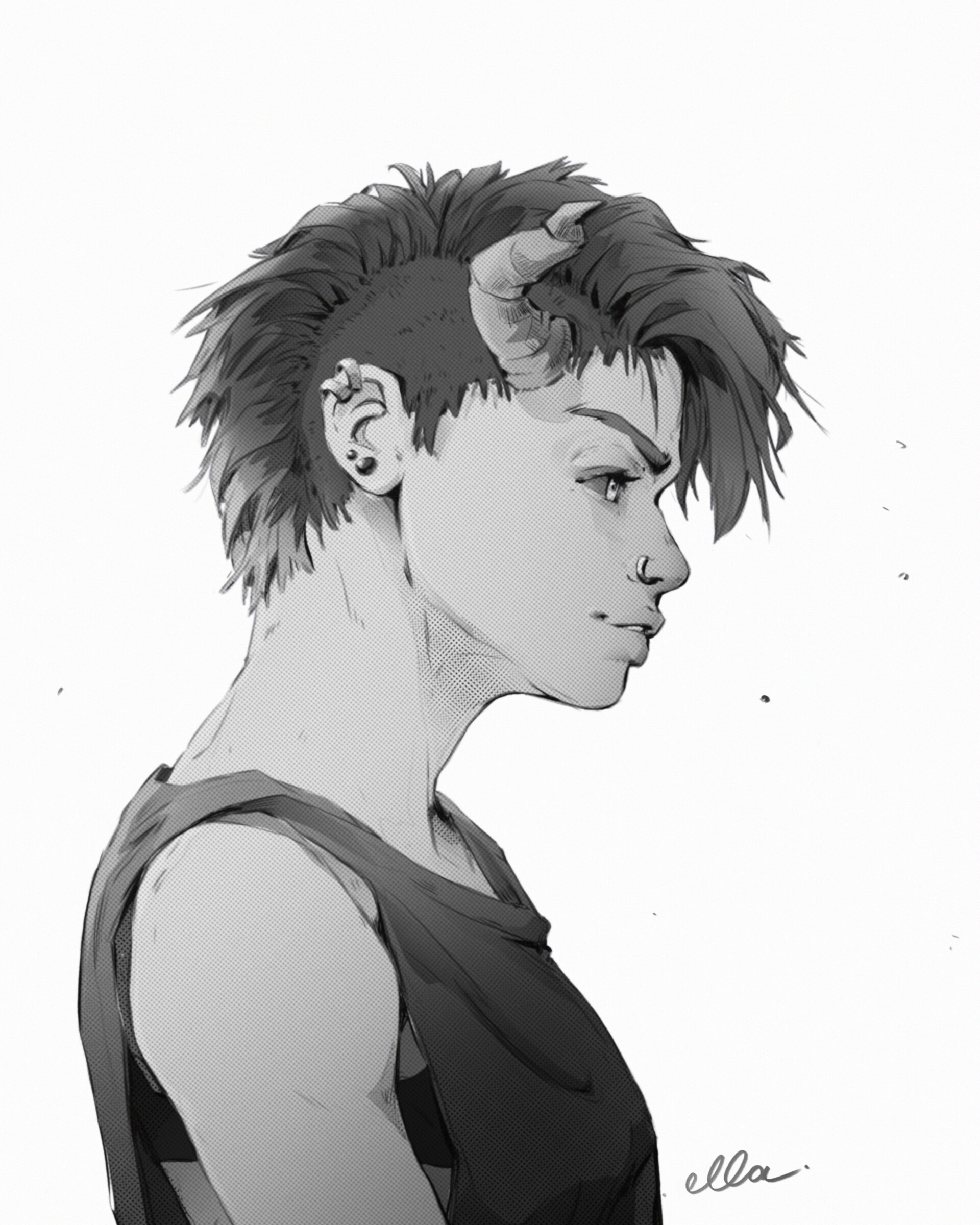 ArtStation - Punk Mina Ashido