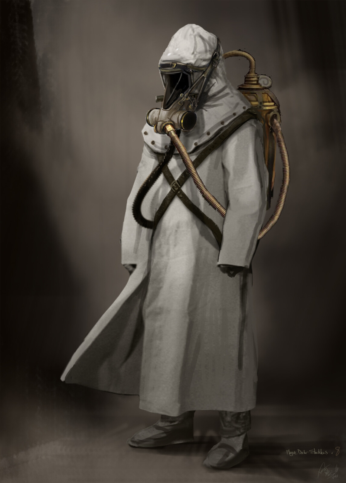 Xander Smith - American Horror Story: Apocalypse Costume Illustrations and 3D Printed final mask