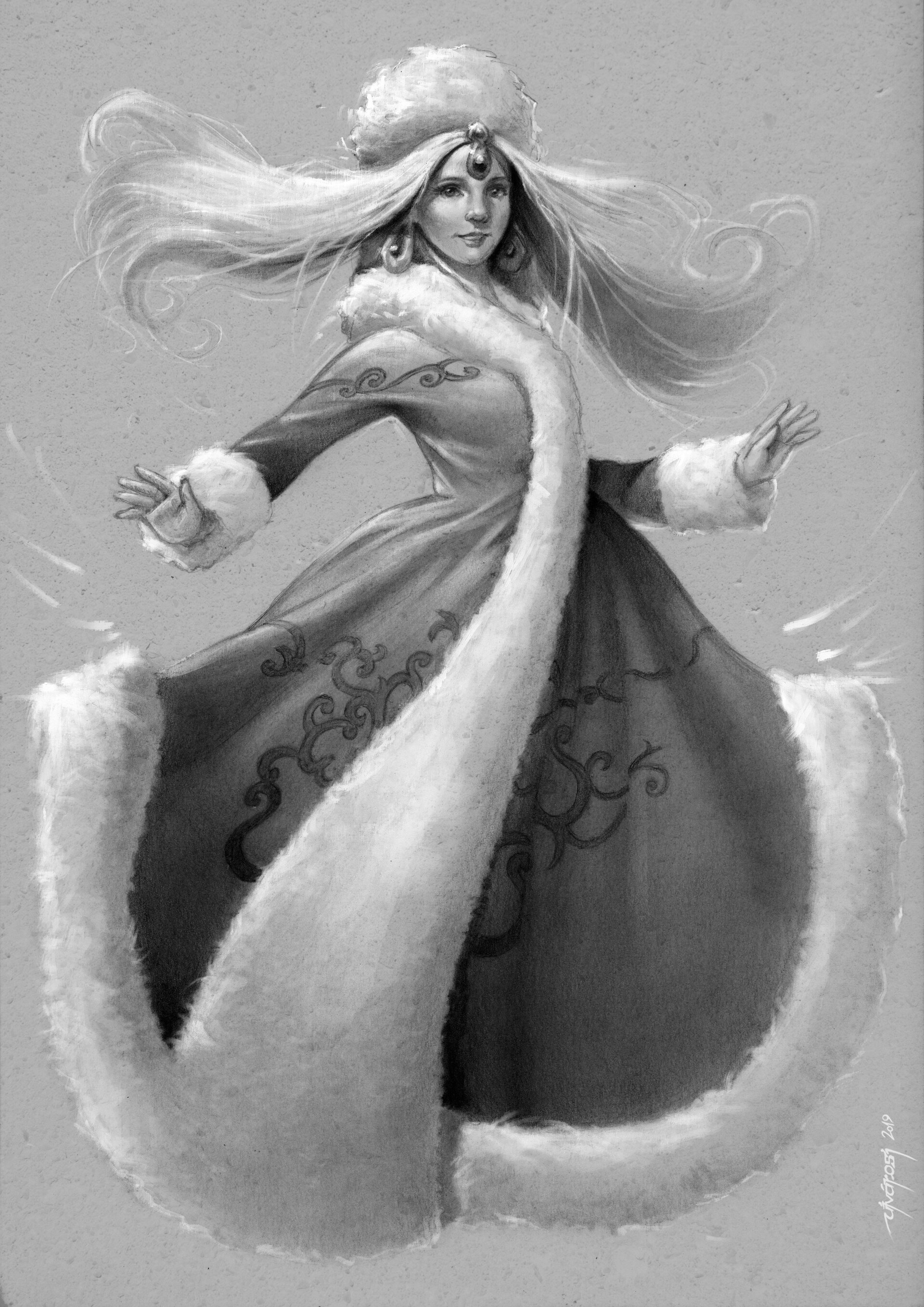 Winter Fairy Drawing