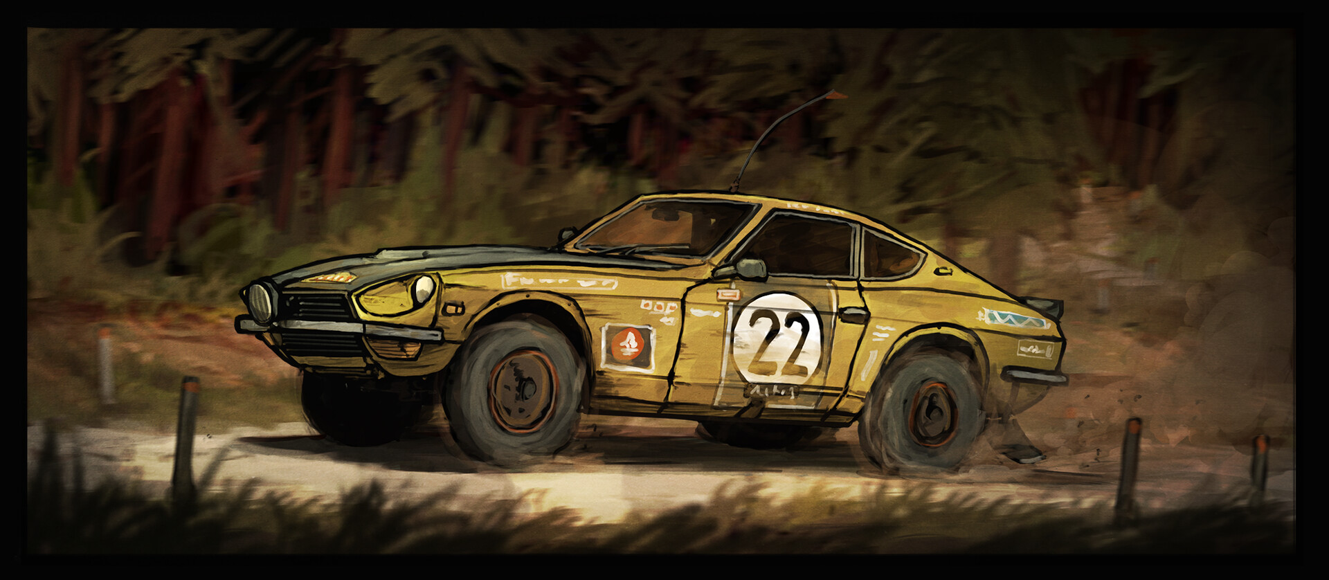 ArtStation - Datsun Fairlady Z Rally