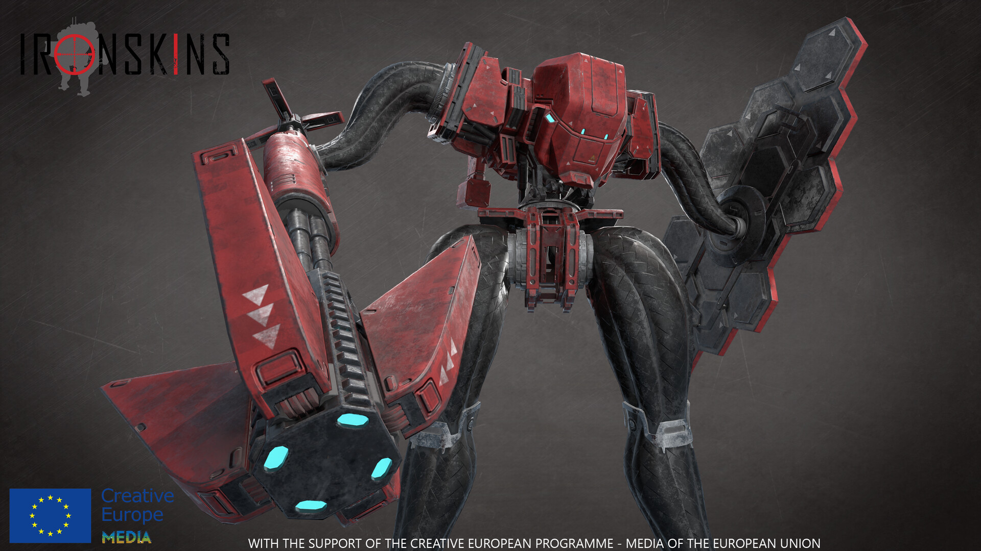 ArtStation - Crimson Light Melee Mech