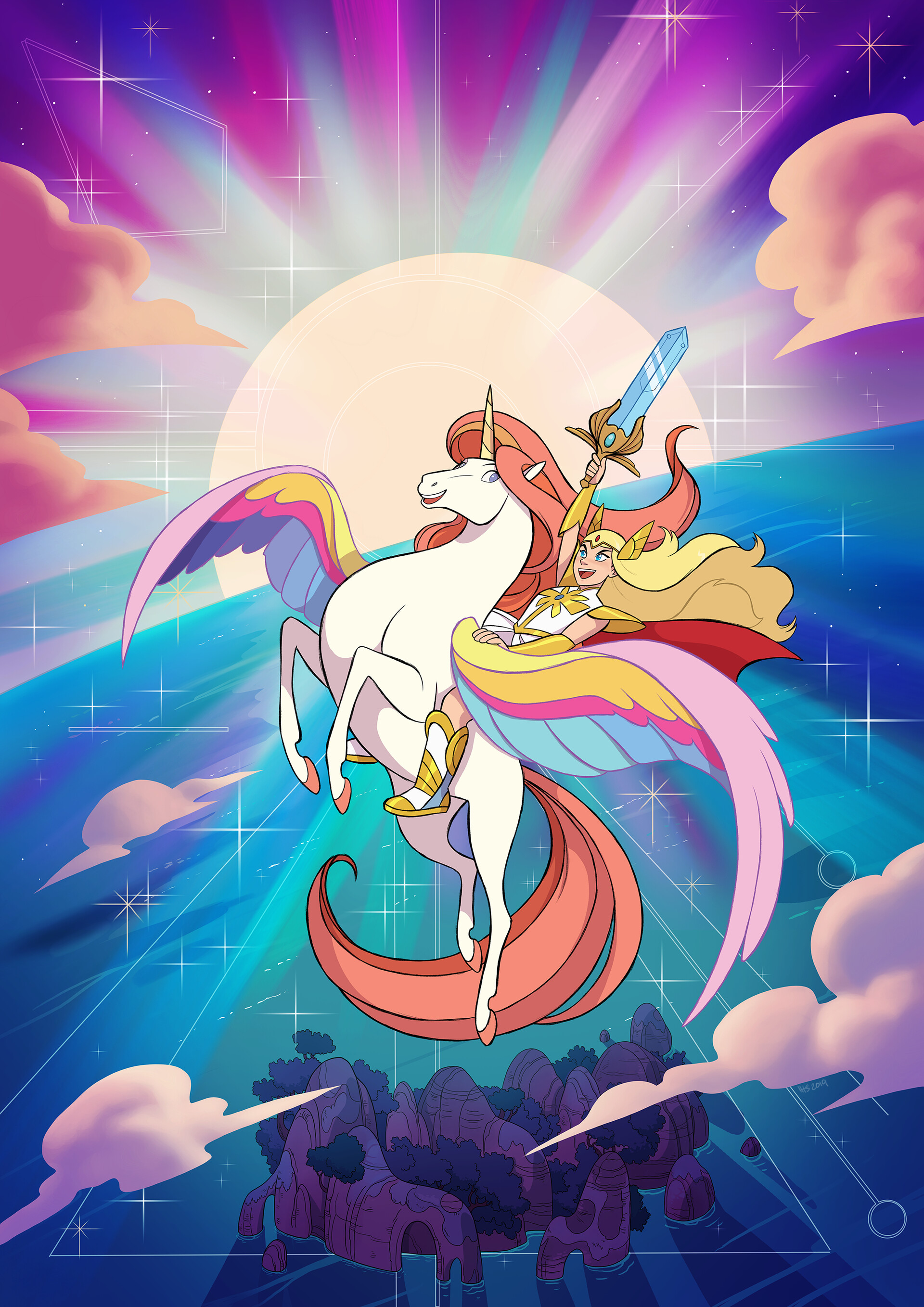 ArtStation - Island of Magical Creatures (She-Ra Chapter Book #2) Cover