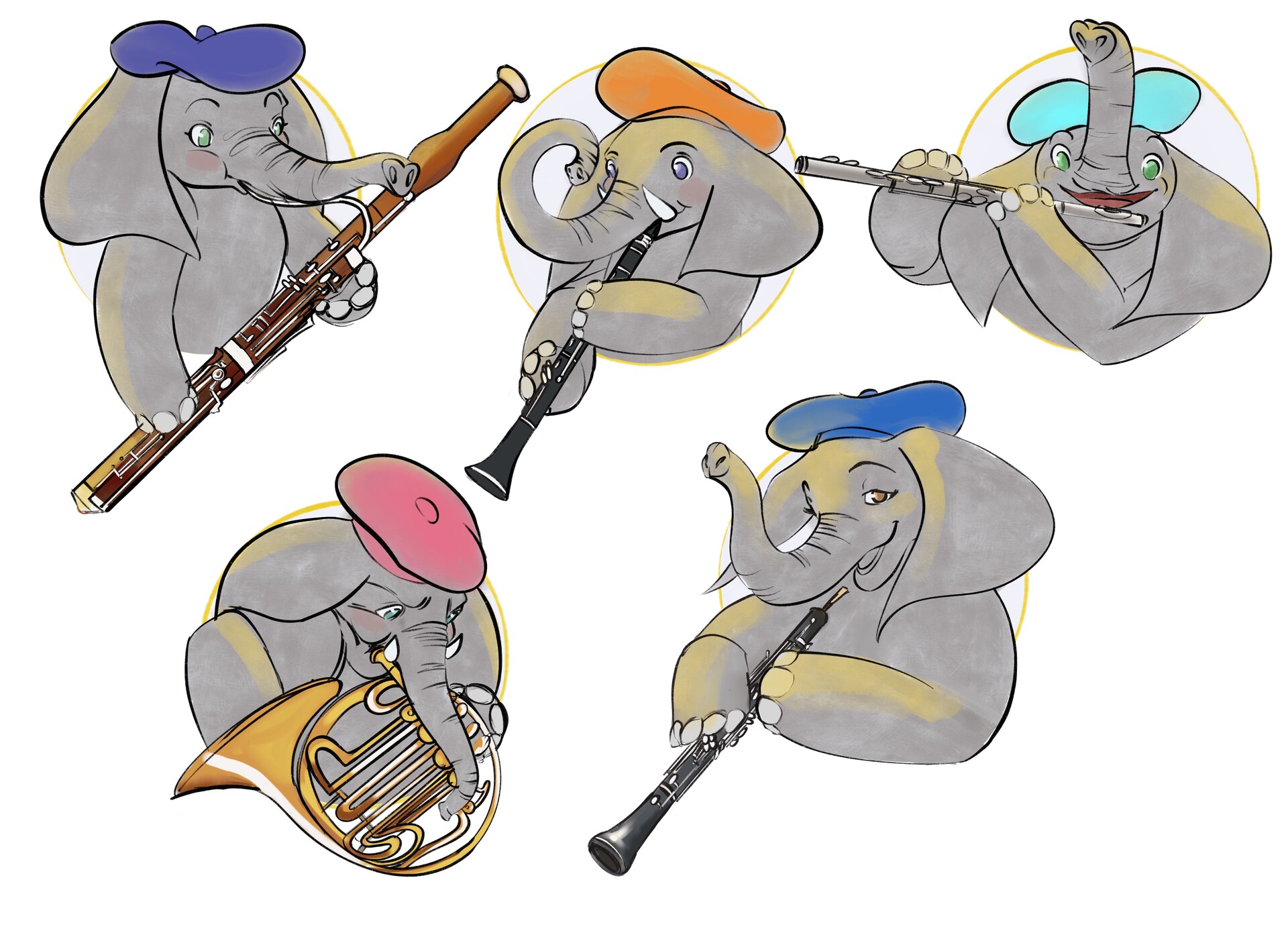 ArtStation - Babar Music Workshop study Guide Icons