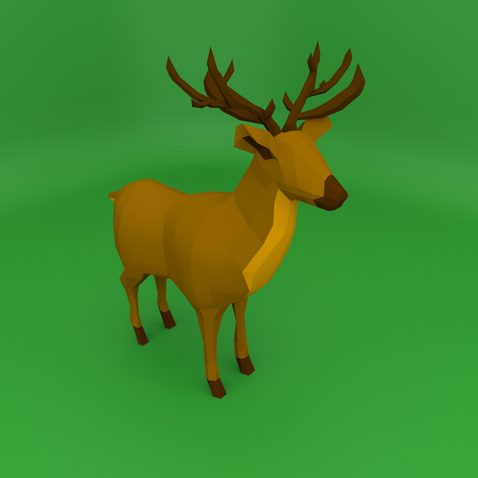 ArtStation - Low Poly Deer