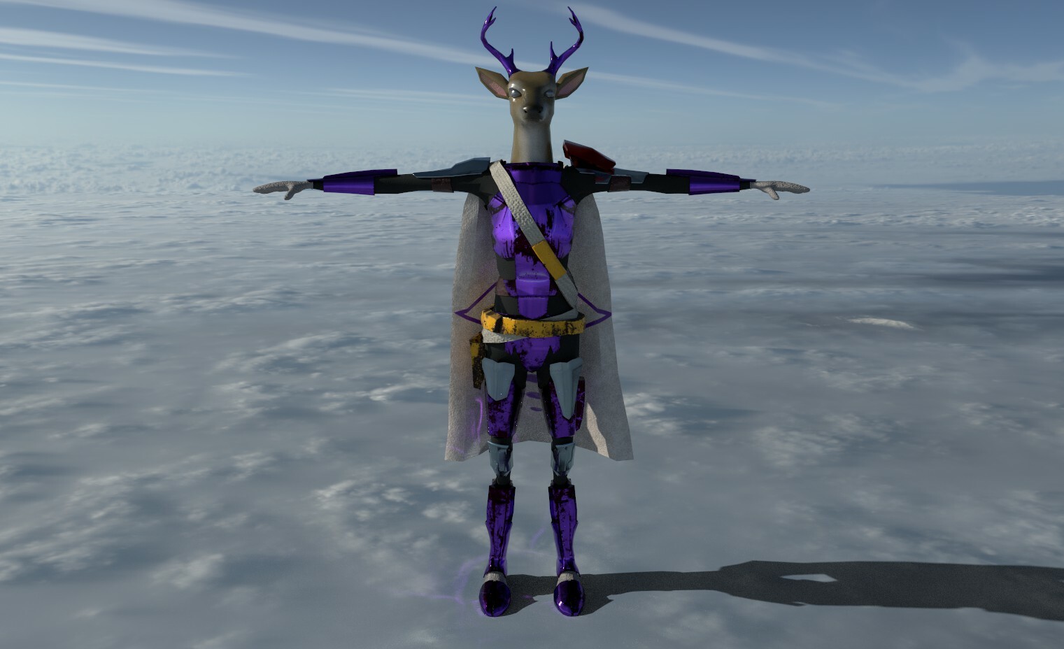 ArtStation - Destiny Style Deer w/ Armor