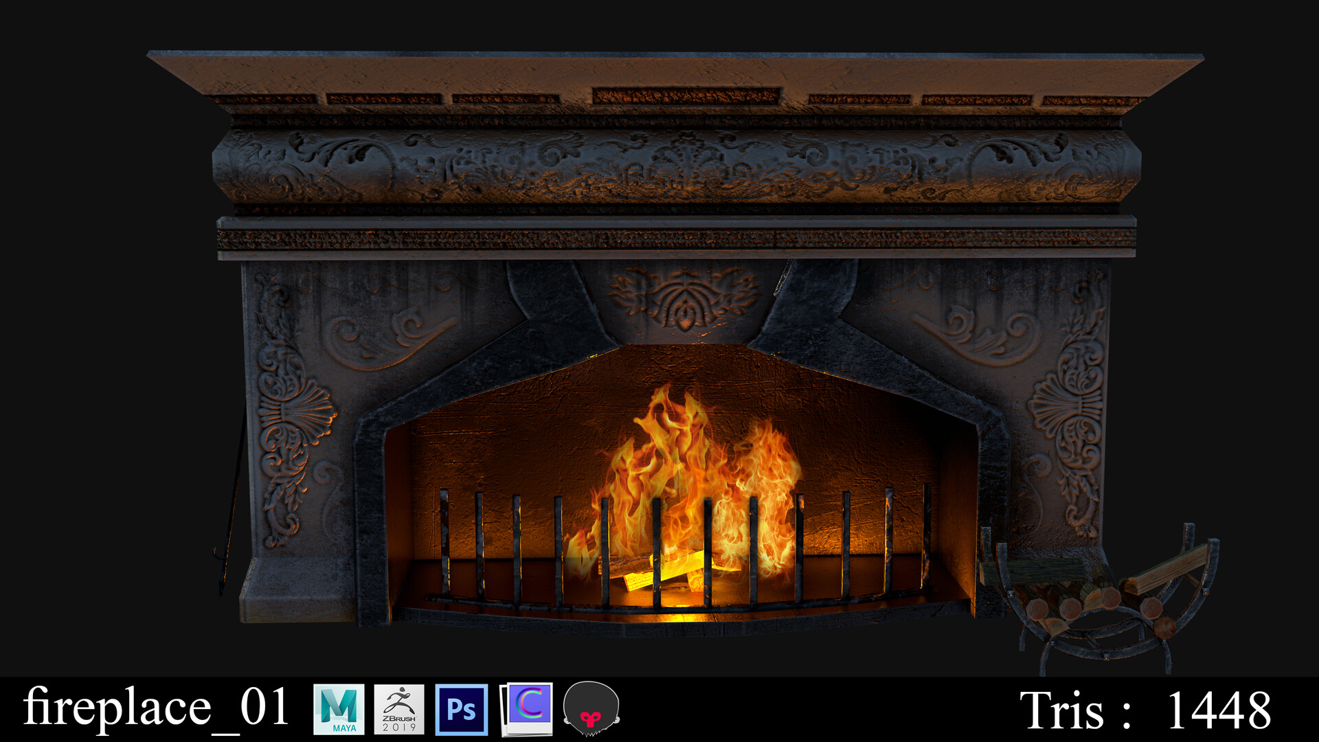 ArtStation - Fireplace
