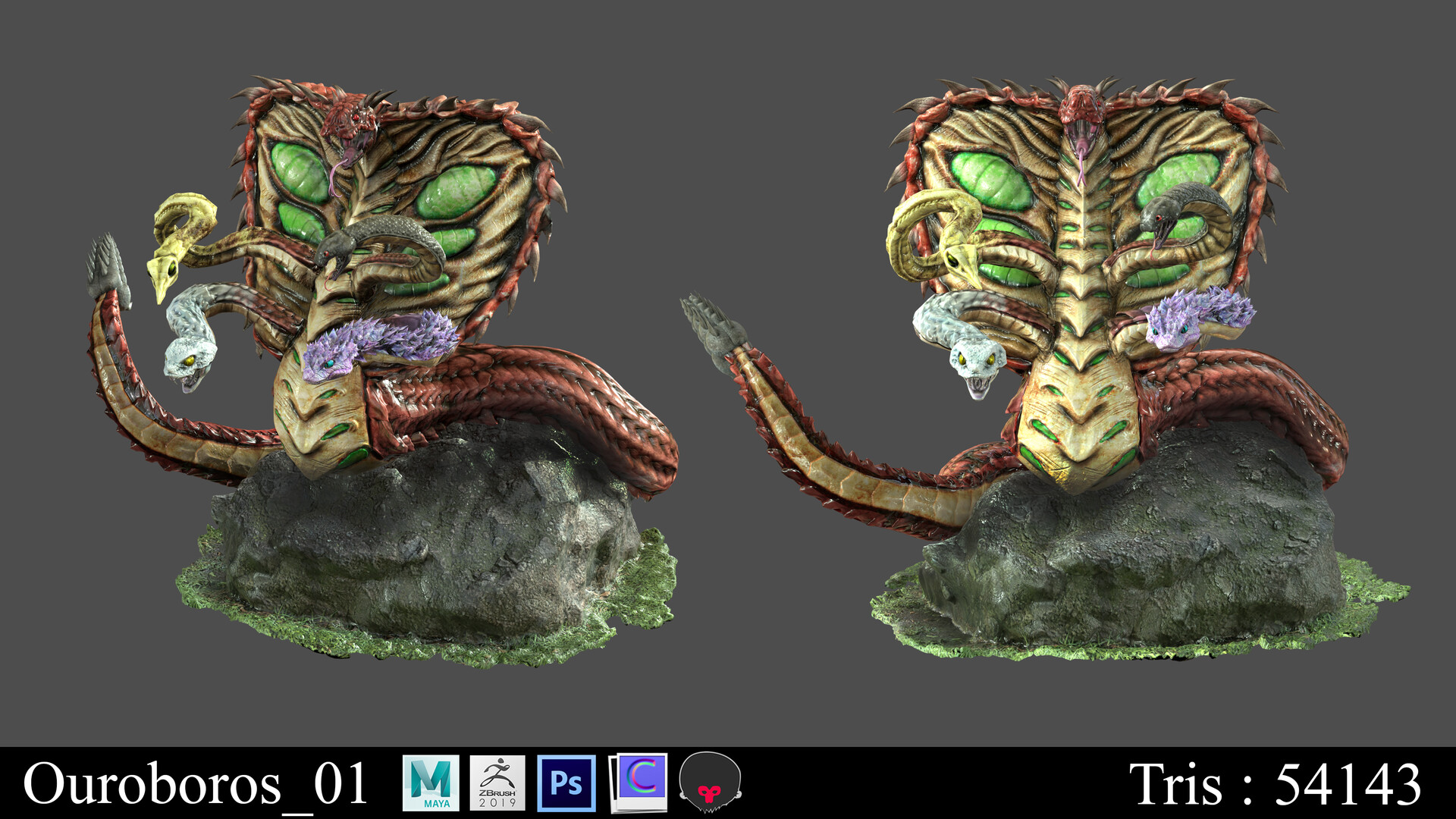 ArtStation - Ouroboros Statue