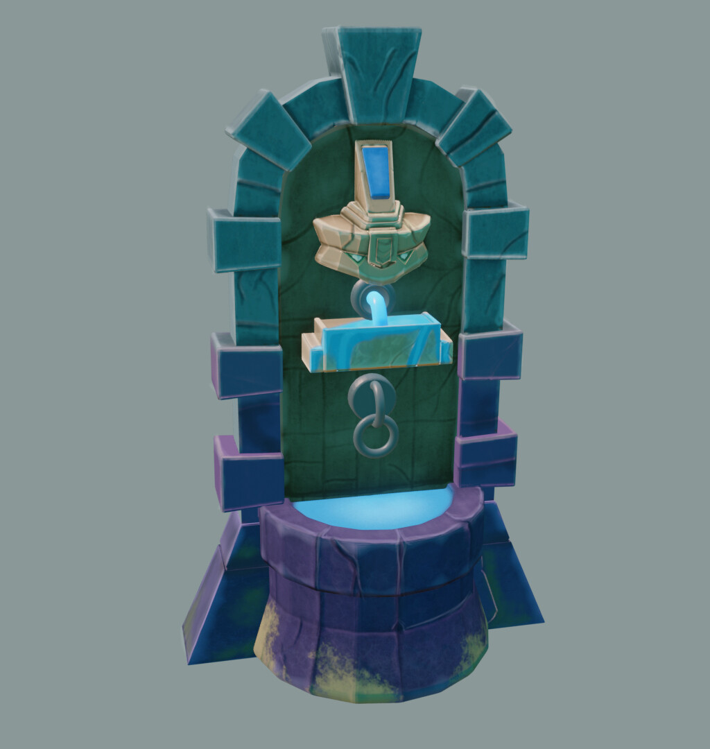 ArtStation - Stylized hand painted Asset