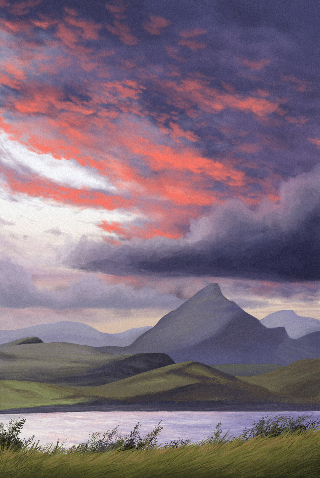 ArtStation - Sunset Countryside