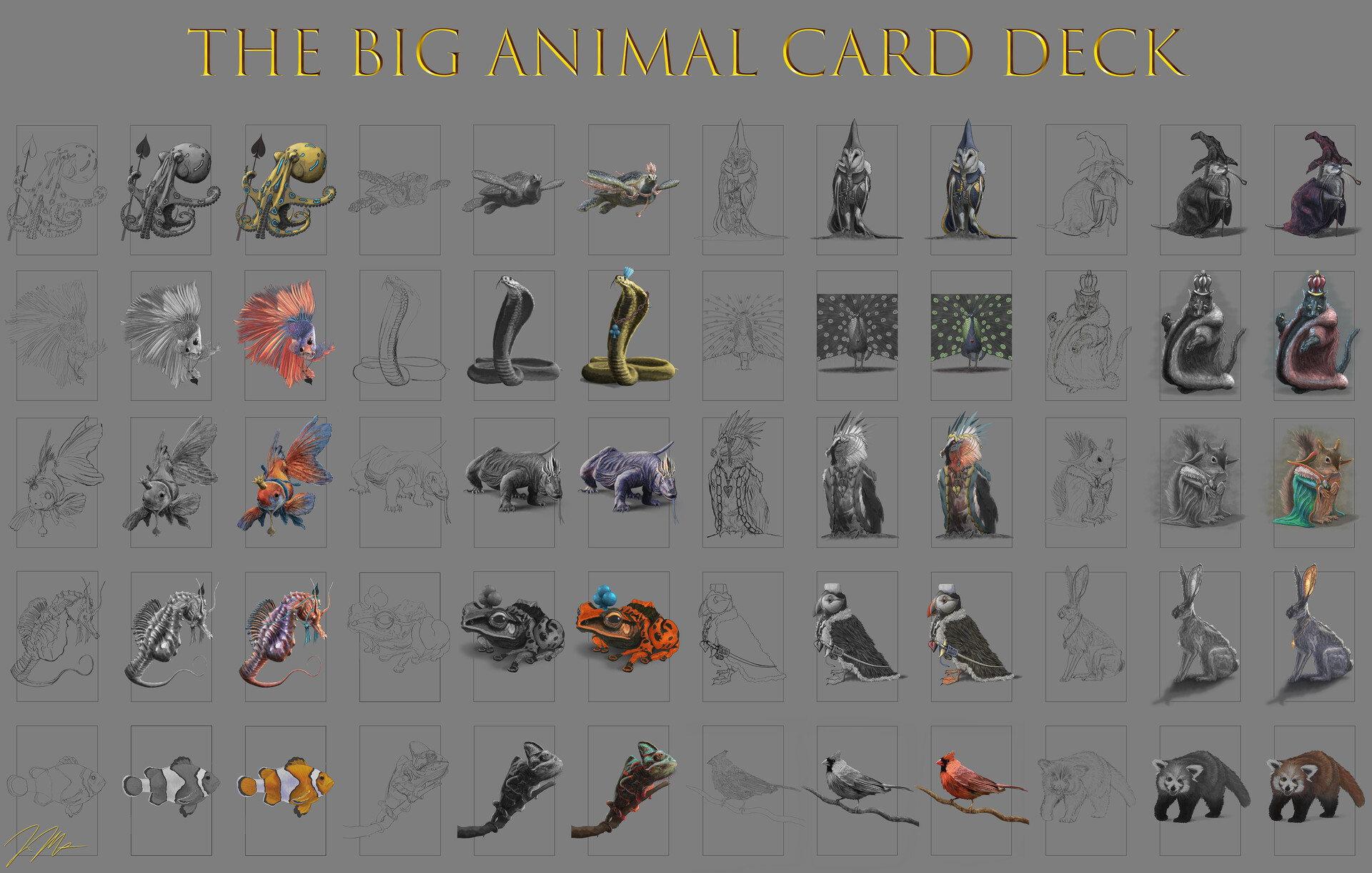 ArtStation - Animal Card Deck