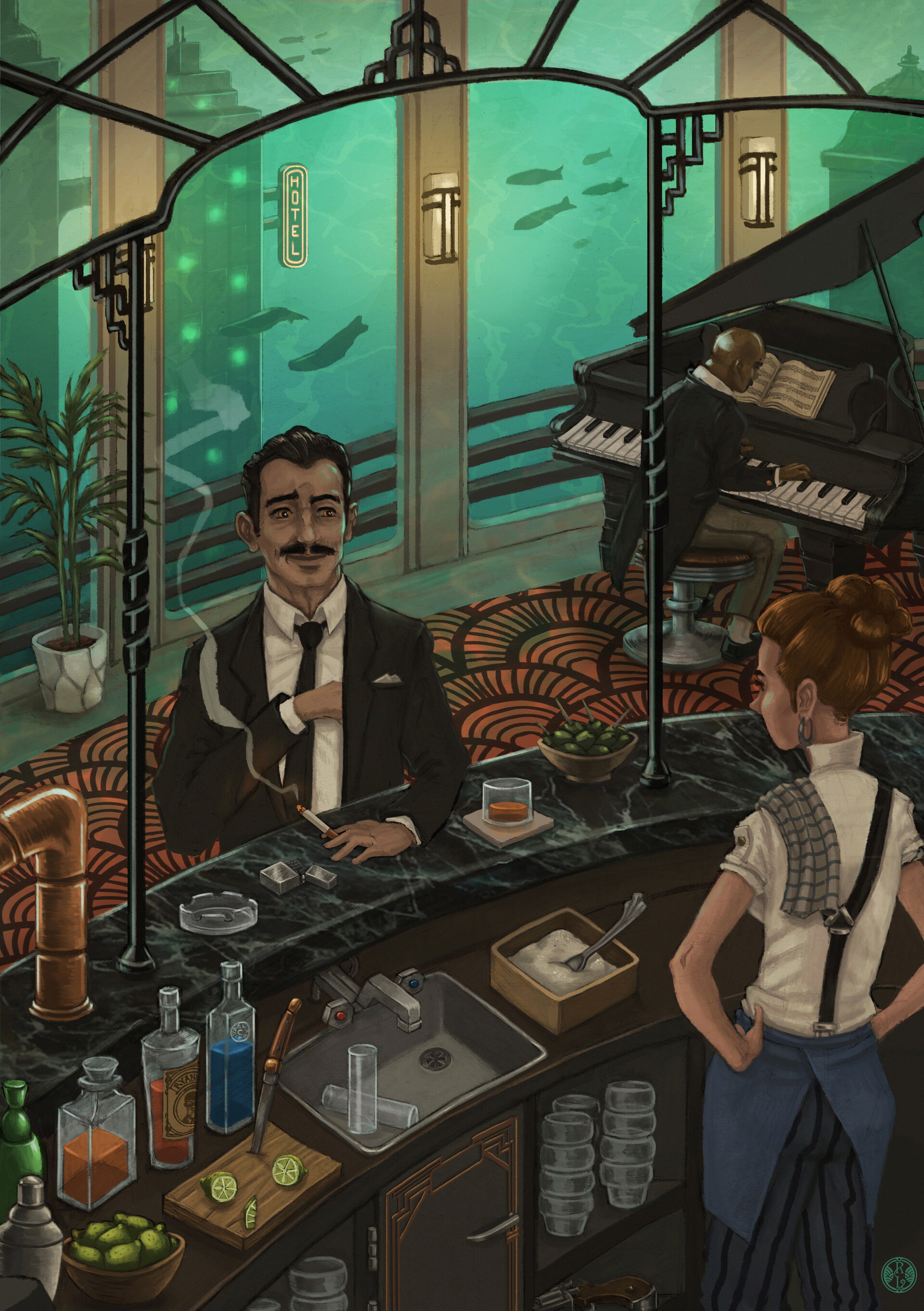 ArtStation - Rapture's Lounge