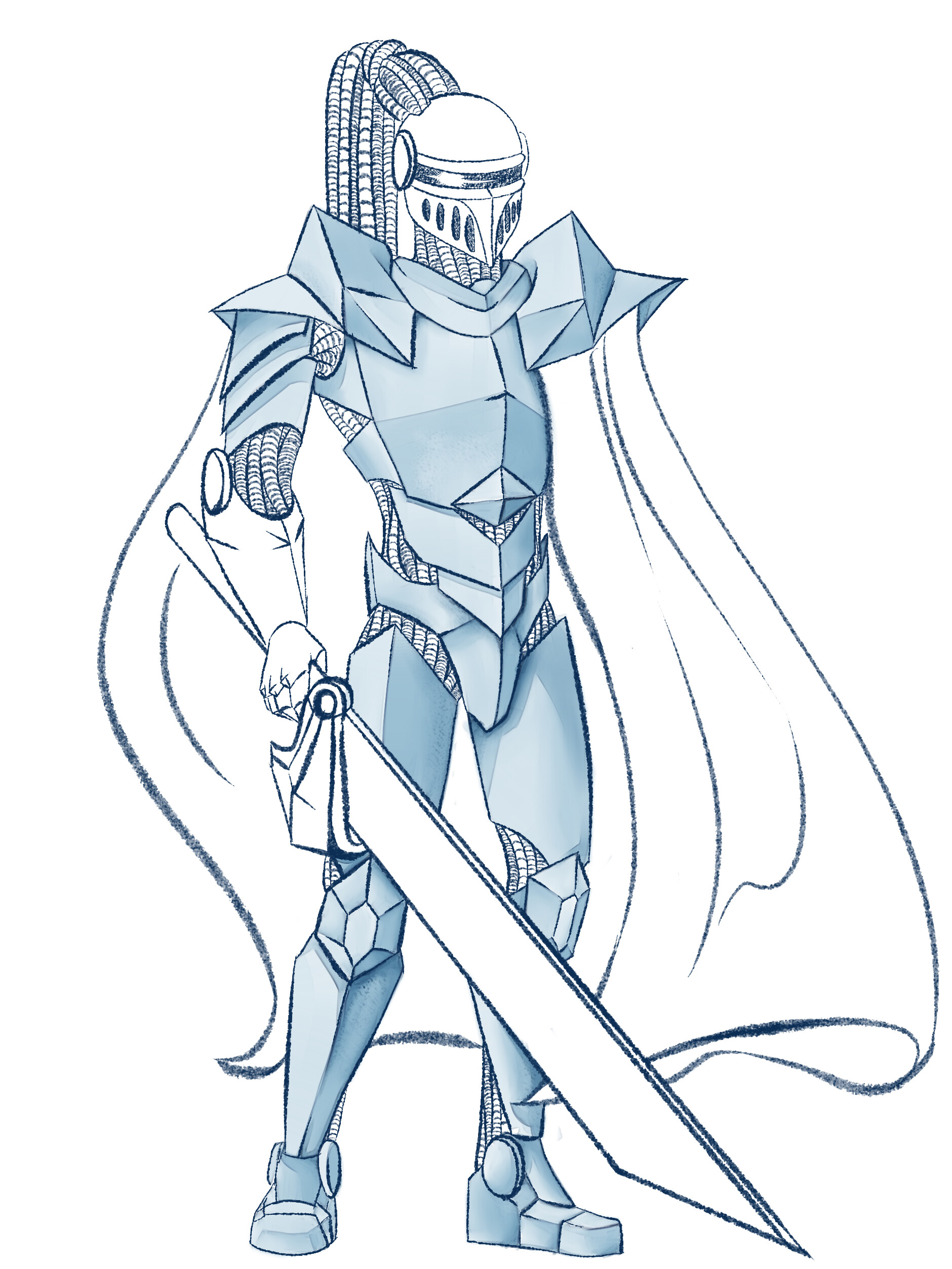 how to draw robo knight