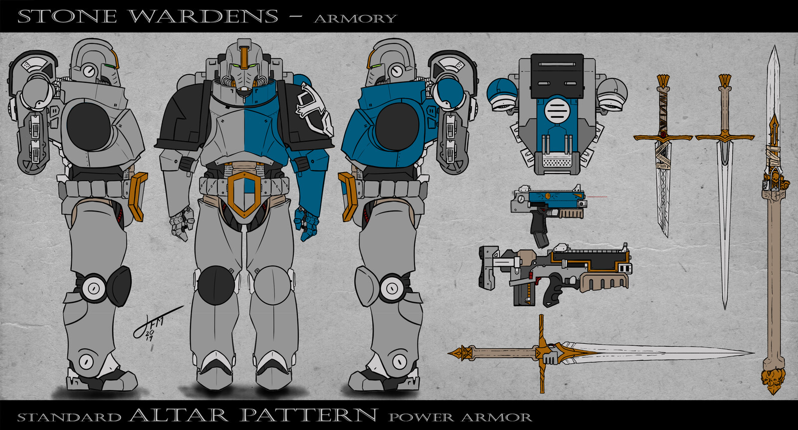 Thibaud Fontaine-McIsaac - Adeptus Astartes Fan chapters (slight art dump)