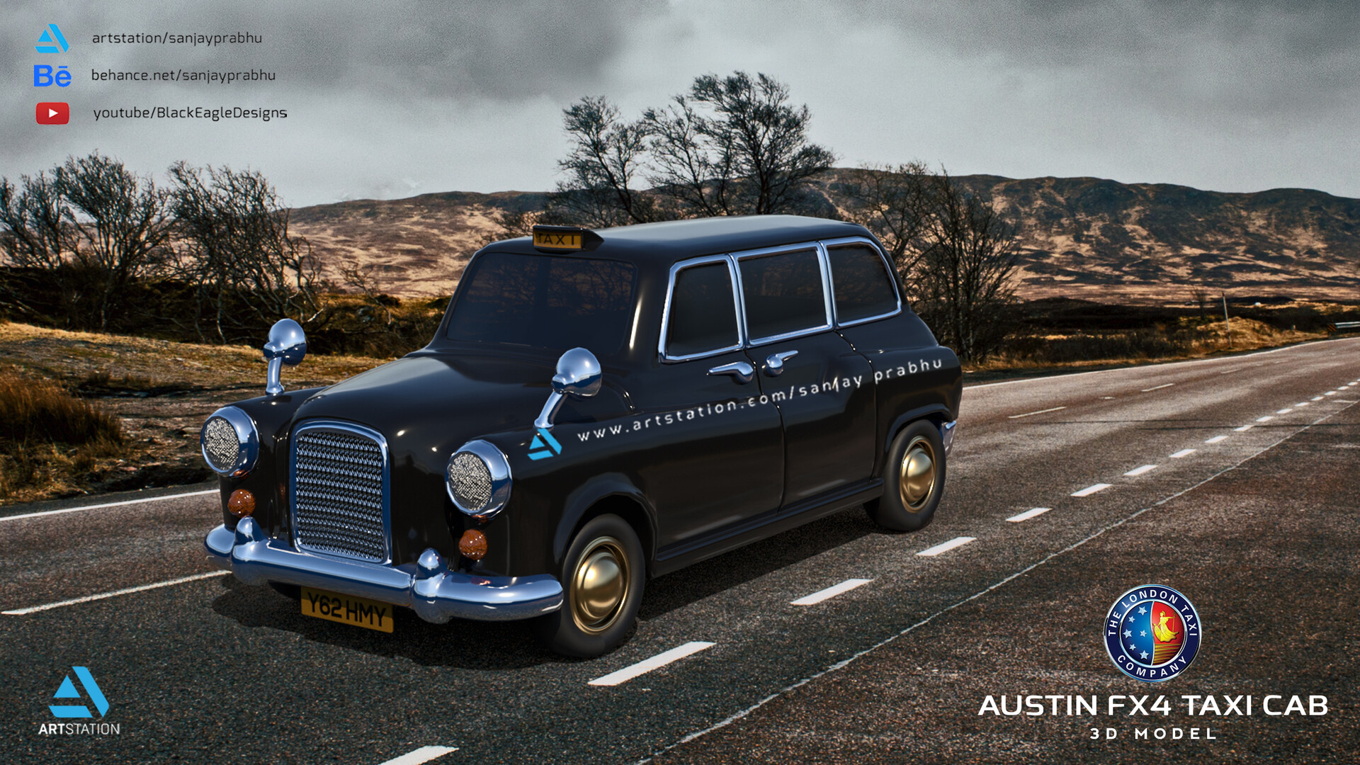 Sanjay Prabhu - Austin FX4 British Taxi Cab