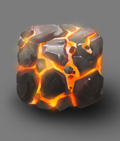 ArtStation - the lava block