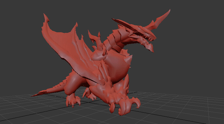 ArtStation - Dragon walk Cycle