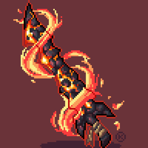 ArtStation - Fantasy Set - Fire Sword