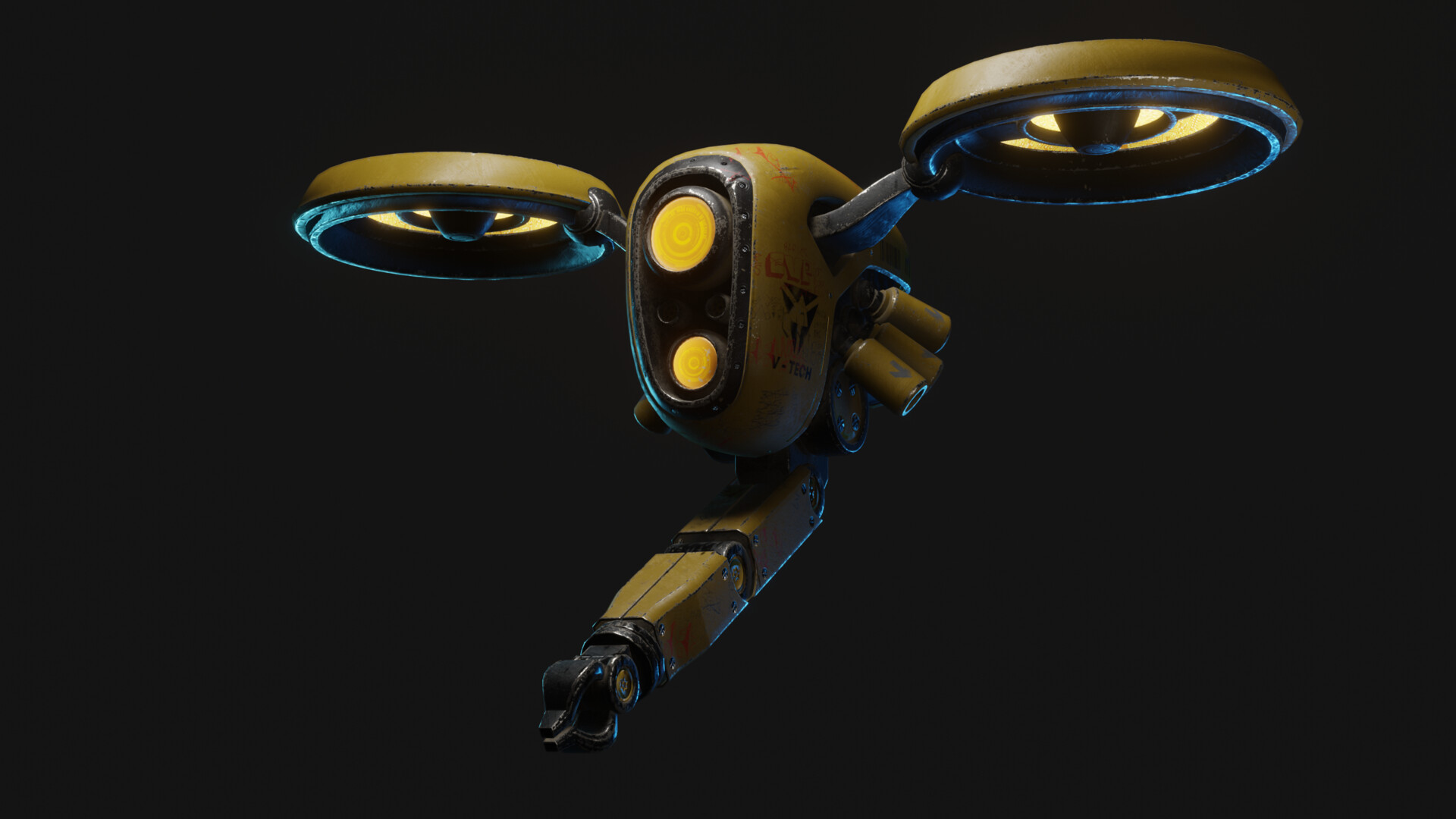 ArtStation - Flying support engineering robot
