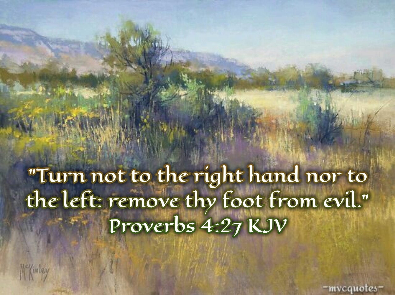 KJV Bible Quotes - Proverbs 4:27