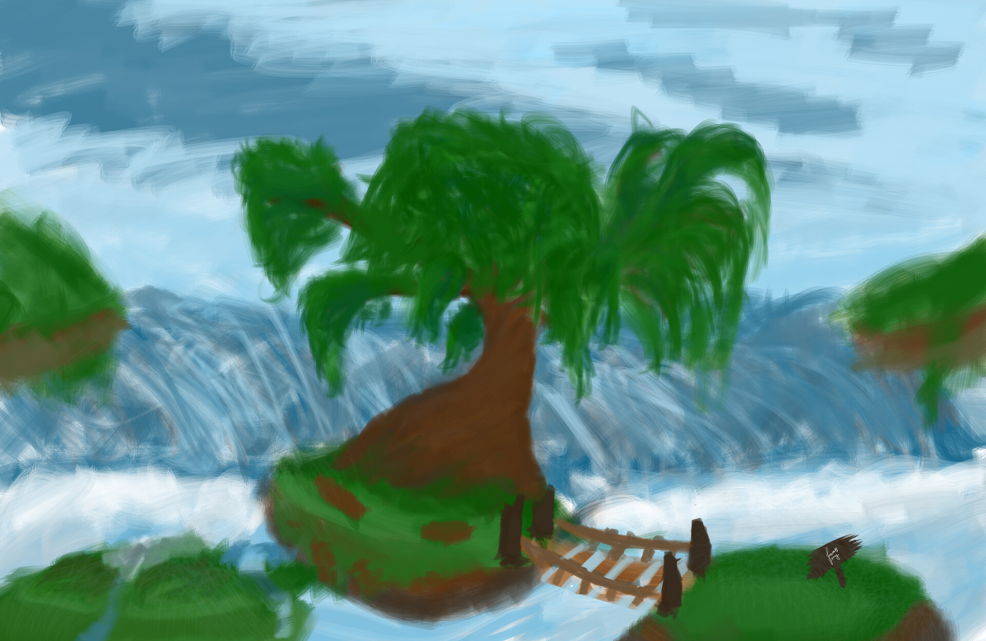 ArtStation - Tree by the sea