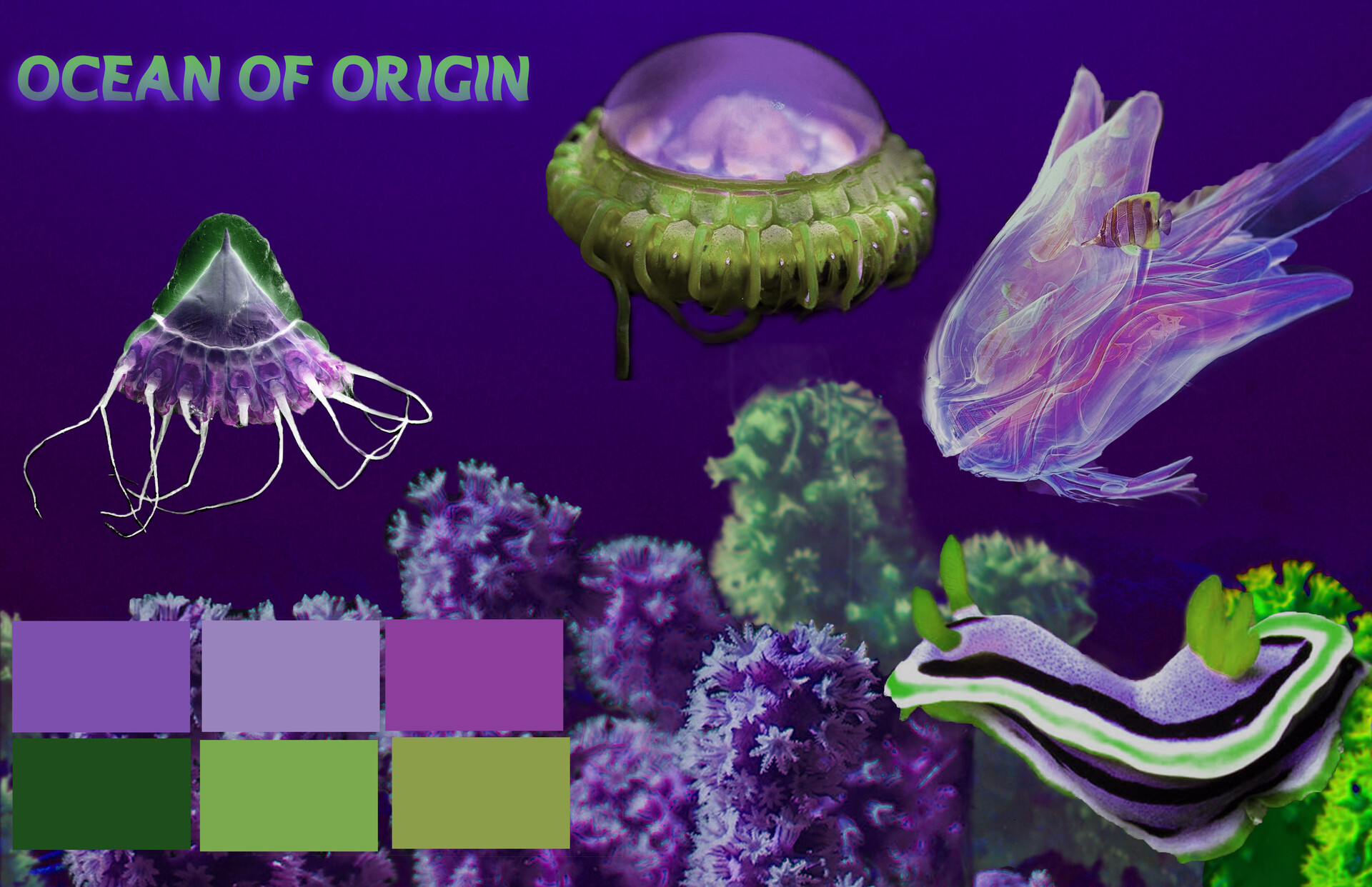 ArtStation - MoodBoard - Ocean of Origin - Video Game level