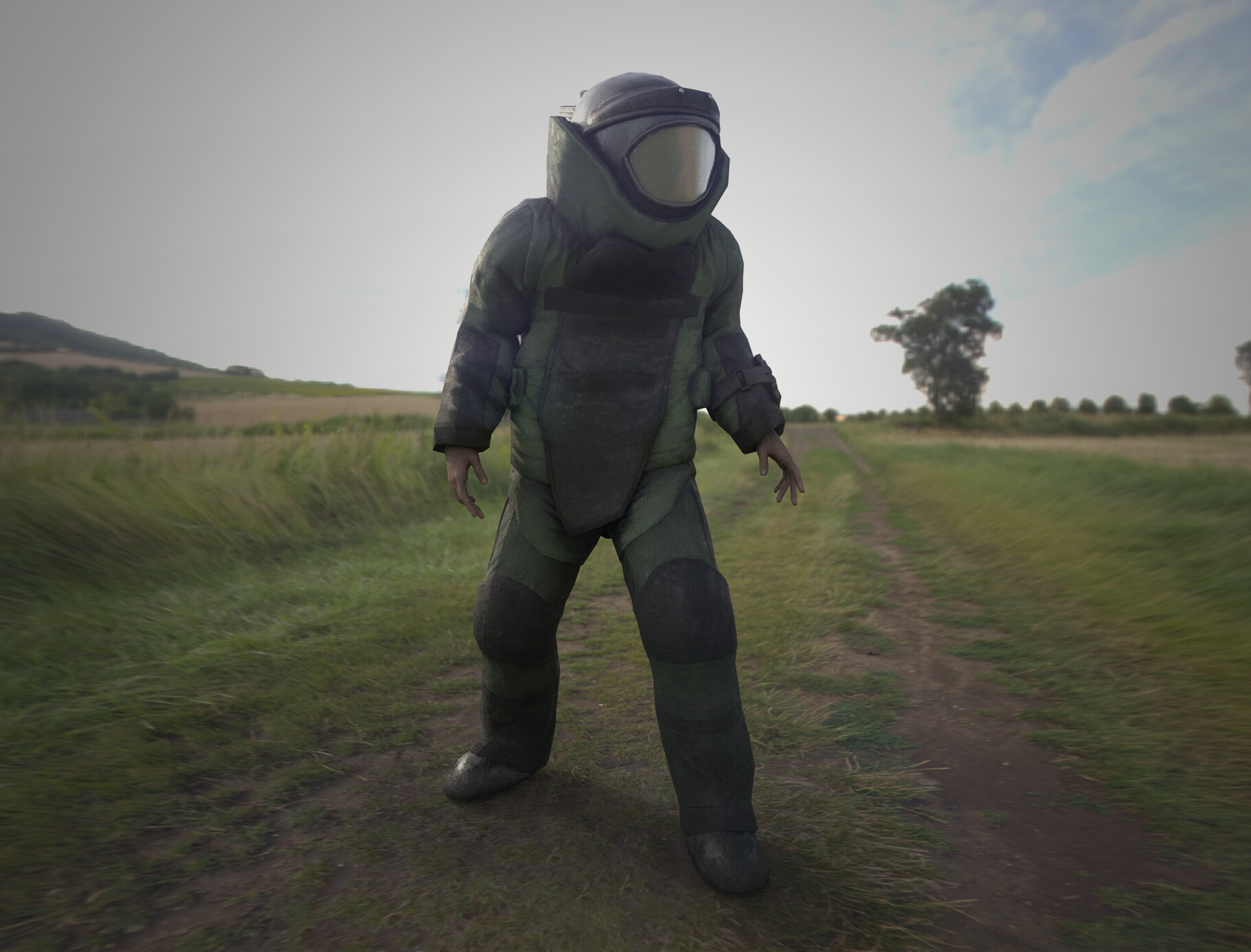 ArtStation - EOD Suit (Bomb Suit)