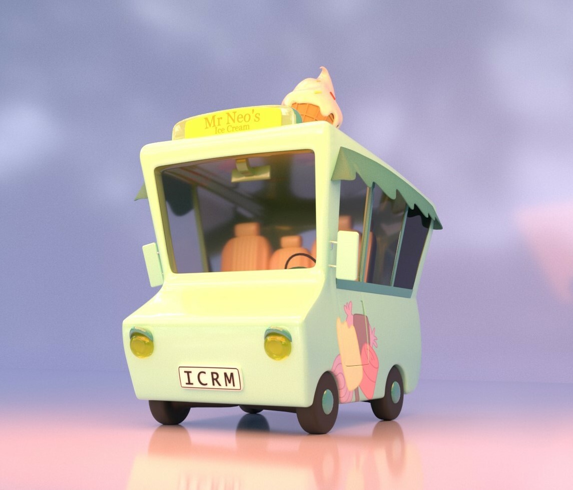 ArtStation - Ice Cream Van