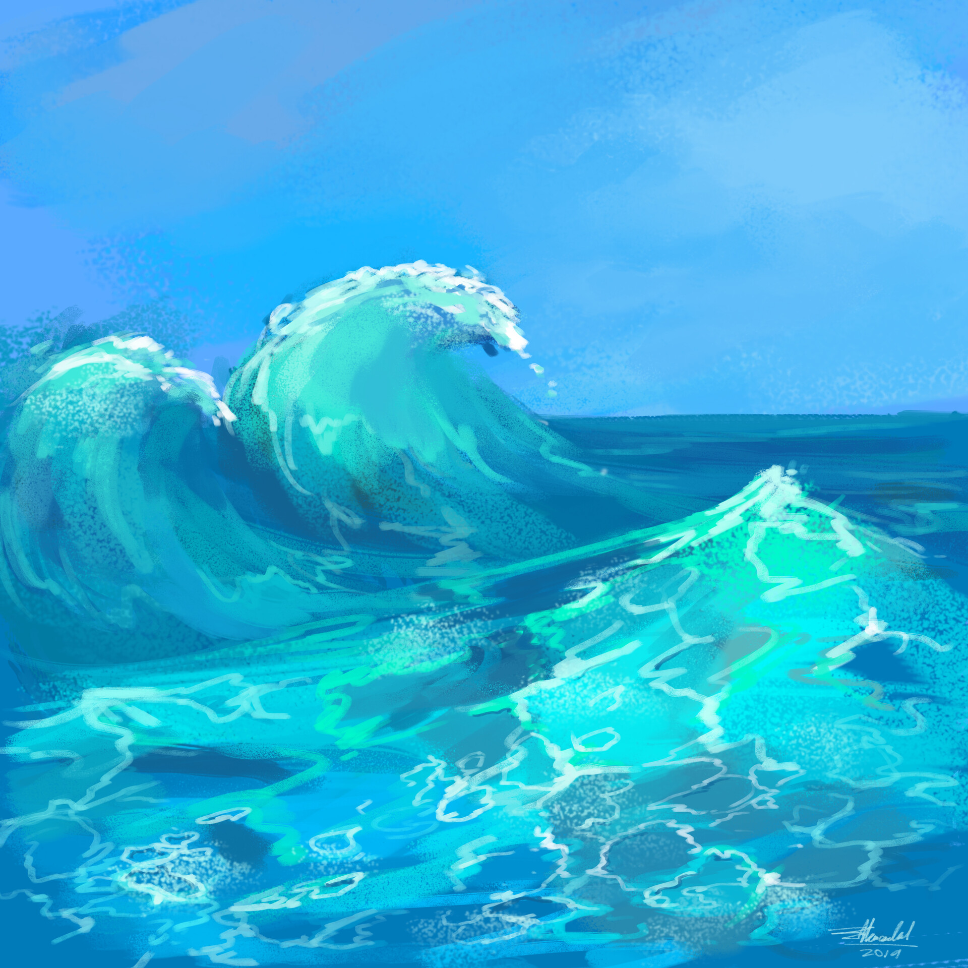 Ocean Wave Drawing Cool Ocean Waves: Over 43,858 Royalty Free