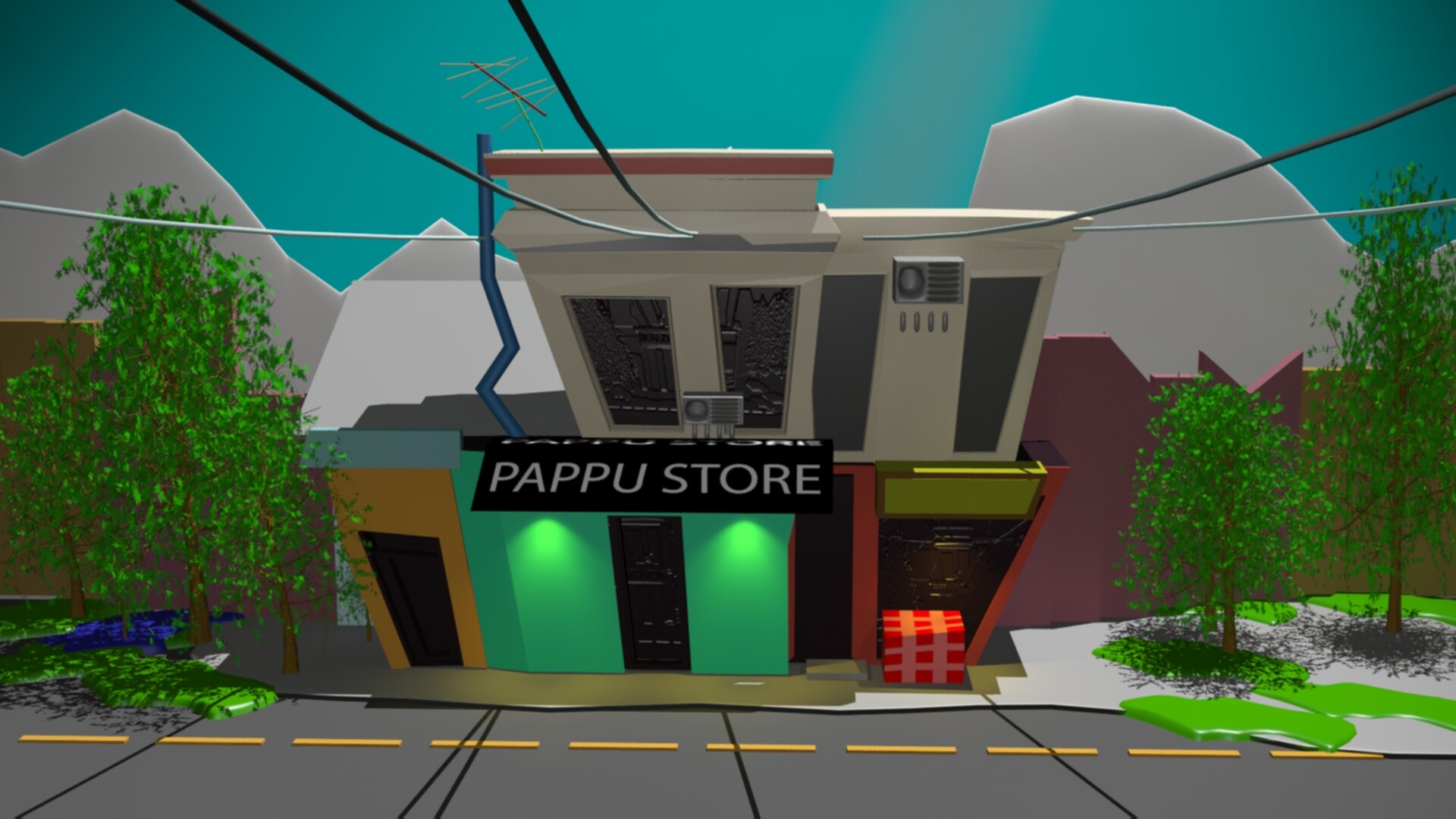 ArtStation - cartoon seen day