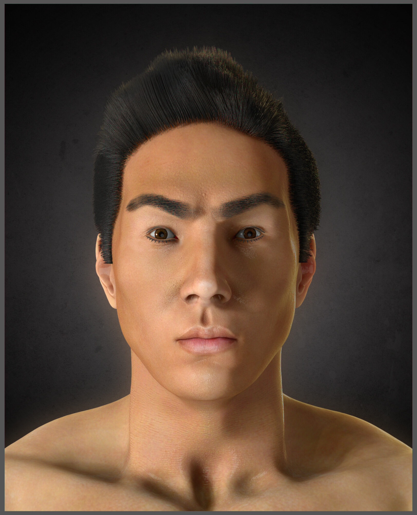 ArtStation - Asian Male Head Practice
