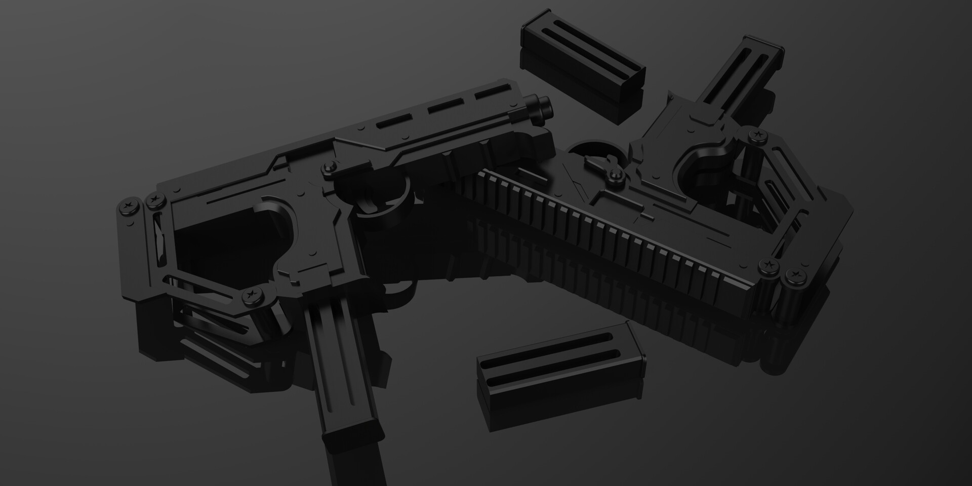 ArtStation - Uzi weapon