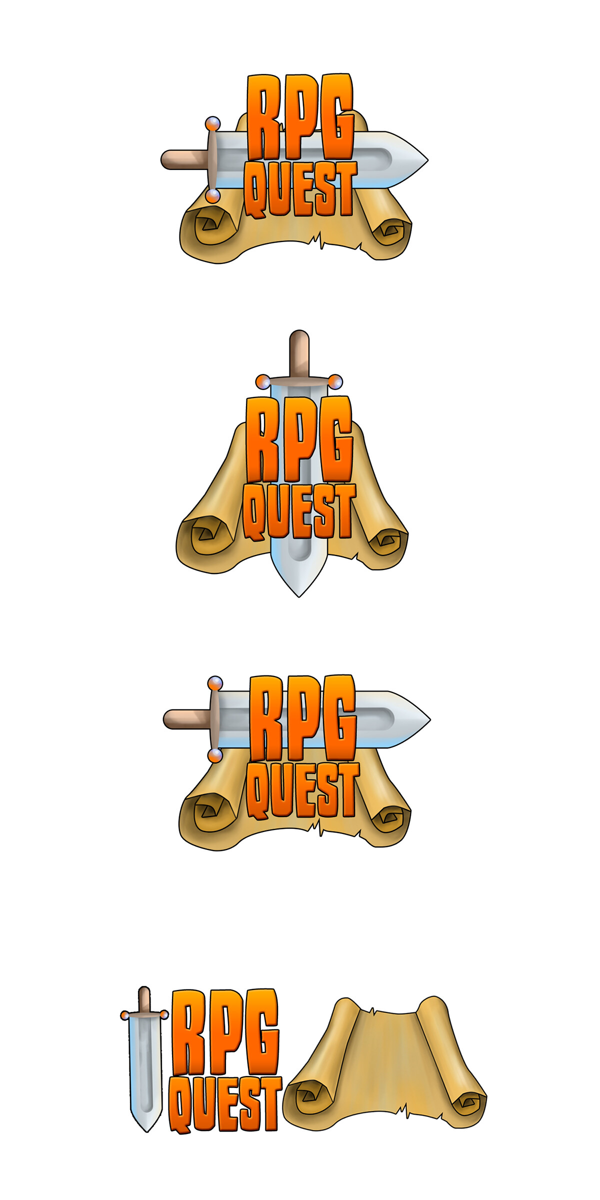 ArtStation - Logo Design: RPG Quest