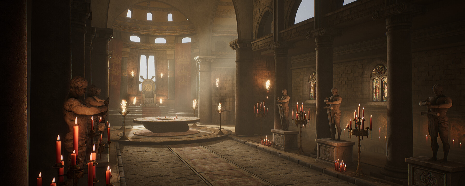 Stanislav Vovchuk - The Round Table Hall - Artstation Challenge