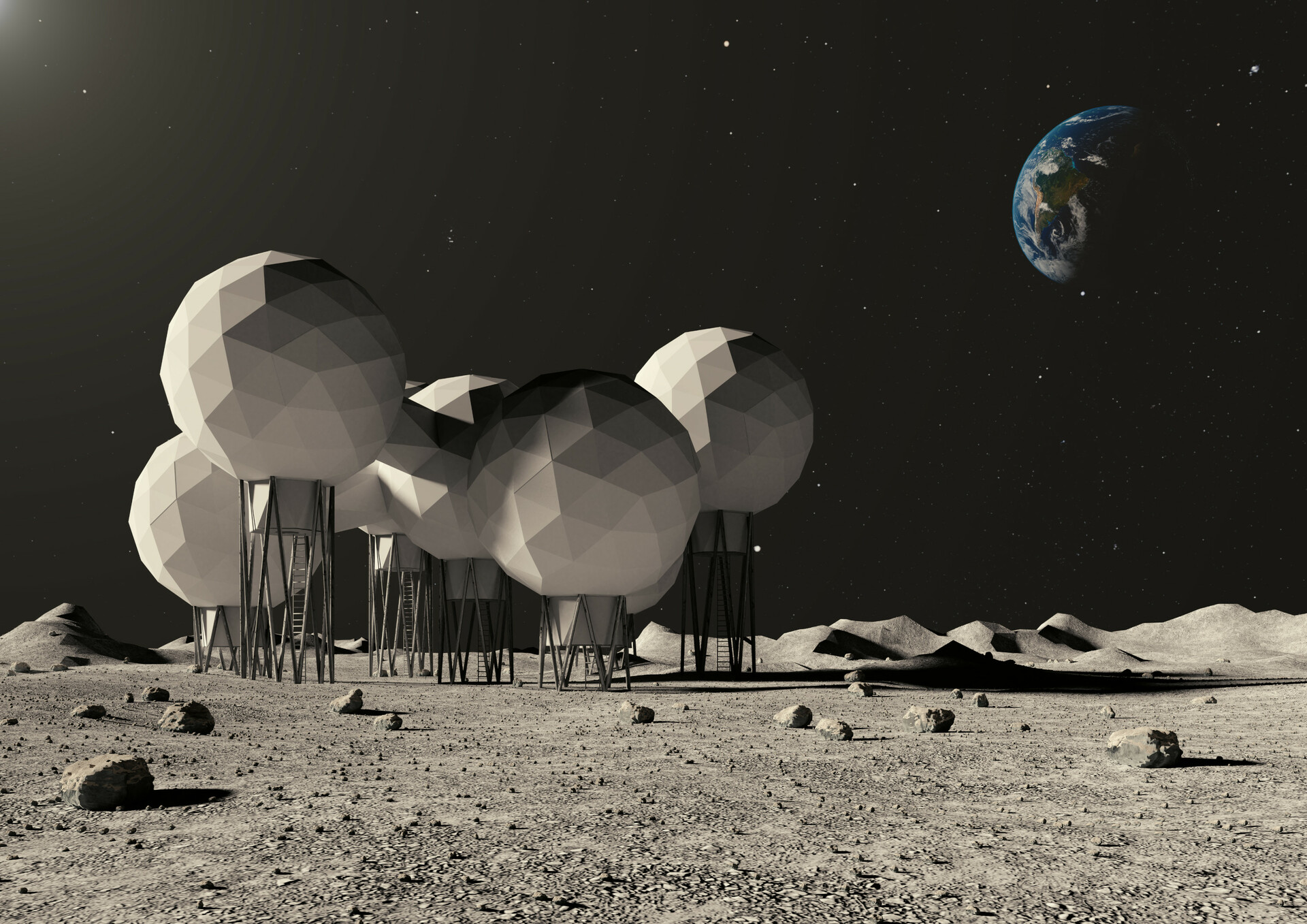 ArtStation - Moon Base
