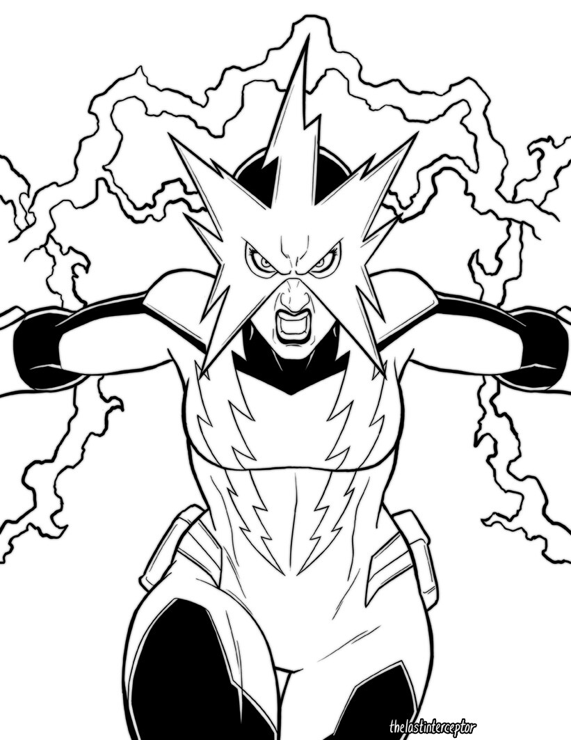 spidey electro coloring pages