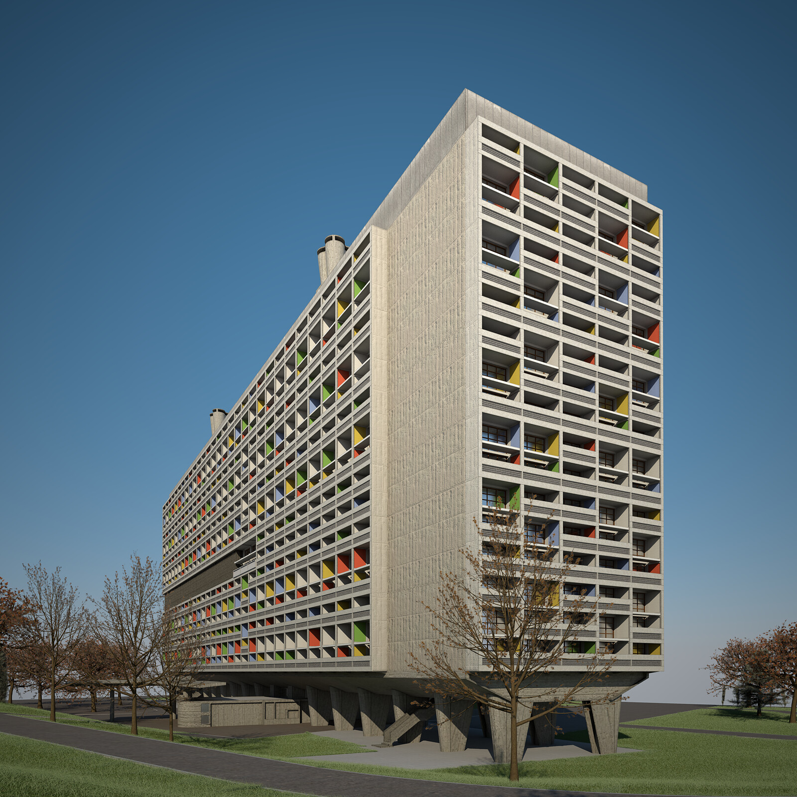 ArtStation - Unité d'Habitation de Marseille