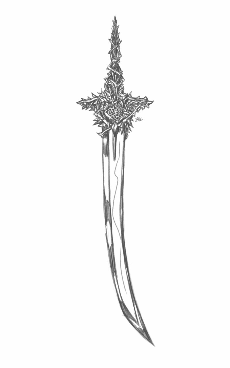 ArtStation - Daily Sketch: Thorned Sword
