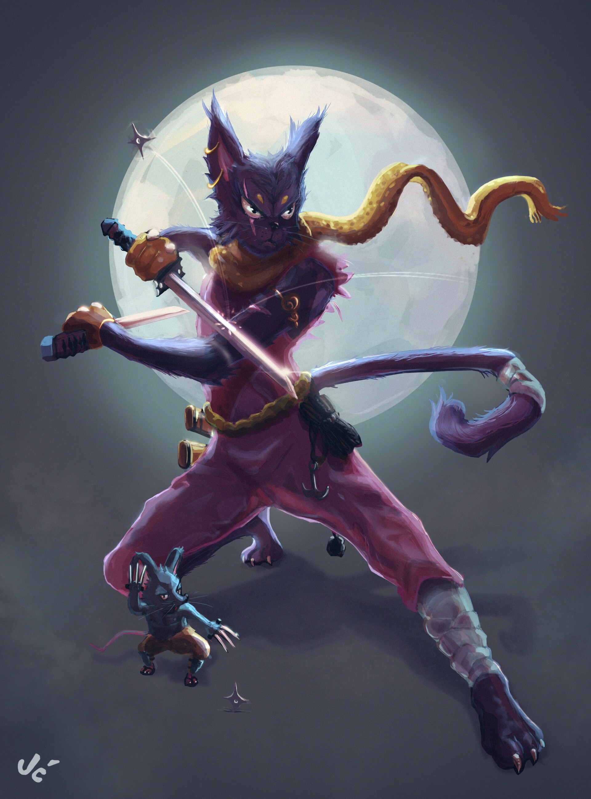 ArtStation - Ninja cat
